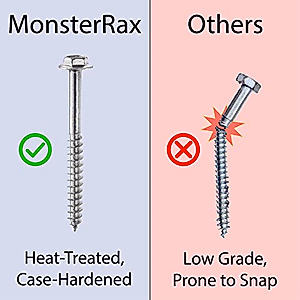 MonsterRax Overhead Garage Storage Rack - Heavy Duty Racks for Garage with 500 lb Capacity, Easy Garage Shelving, Adjustable, Ceiling Mount Storage Shelves 4x6 White (24"-45")