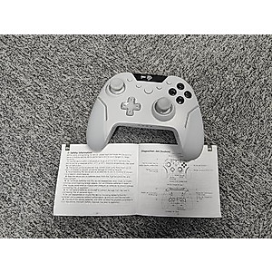 EasySMX X20 Wireless Gaming Controller with RGB Backlit, 2-Stage Hall Effect Stick, 1000Hz Polling Rate, 6-Axis Gyro on Multi-Platform, Mech Buttons- Compatible with PC/Switch/Steam/Android