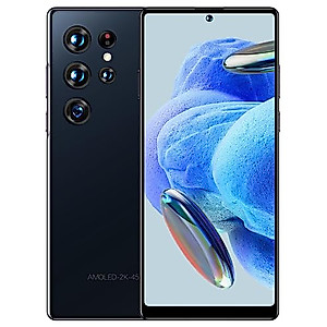 ExAchat C22 Unlocked Phones, 6GB+256GB Android 13 Smartphone 7.3 FHD+ Display120Hz Refresh Rate,64MP Triple Camera 7300mAh Dual SIM Cell Phone with Headset/Pen/GPS/Face ID