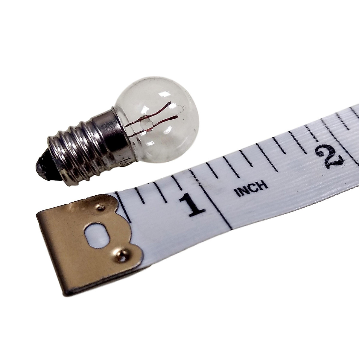 Sci-Supply Pack of 10 E10 Miniature Screw Base Light Bulbs, 6.3V / 0.5A, 6 Volt Miniature Lamp