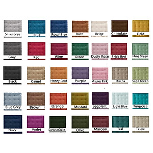 Infinity Collection Square Tufted Plush Chair Pad/Cushion for Kitchen Bar Stool Dining Room Durable Reversible with Tie Backs Size 15 in (Maroon, 1)