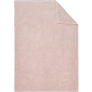 UGG 33816 Luna Cotton Throw Blanket Soft Washed Cotton Blankets Luxury Machine Washable Oversized Warm Accent Blanket for Home or Travel, 70 x 50-Inch, Quartz