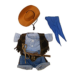 Cowboy Outfit Fits Most 8"-10" Stuffed Animals