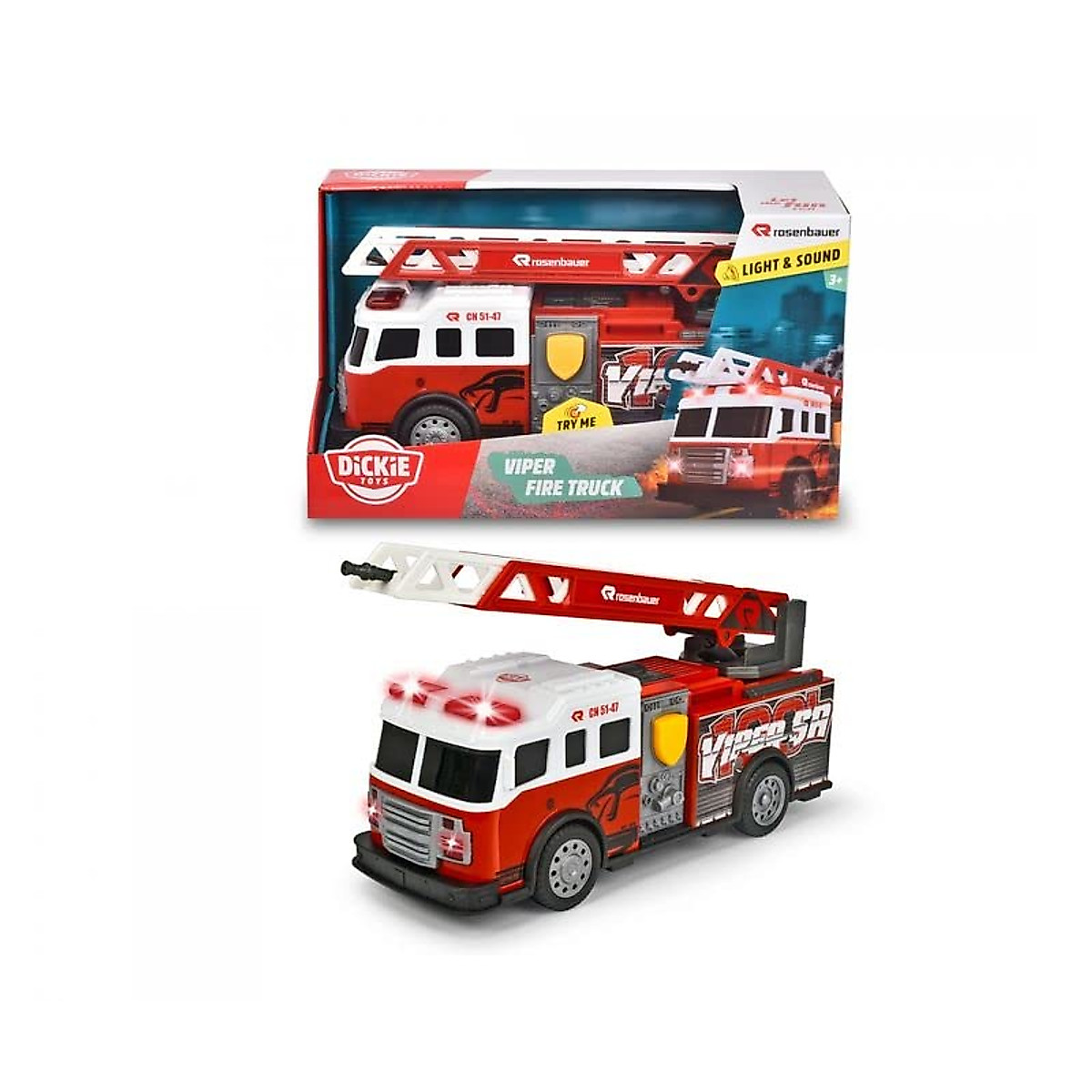 Dickie Toys - Light & Sound Viper Fire Truck