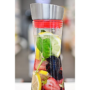 Grosche RIO Glass Water Pitcher and Drink Infuser 1000ml, 32 Oz.