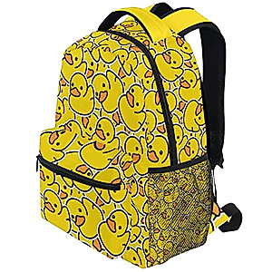 Wamika Yellow Ducks Backpack Farm Cartoon Animals School Backpacks Preschool Book Bag