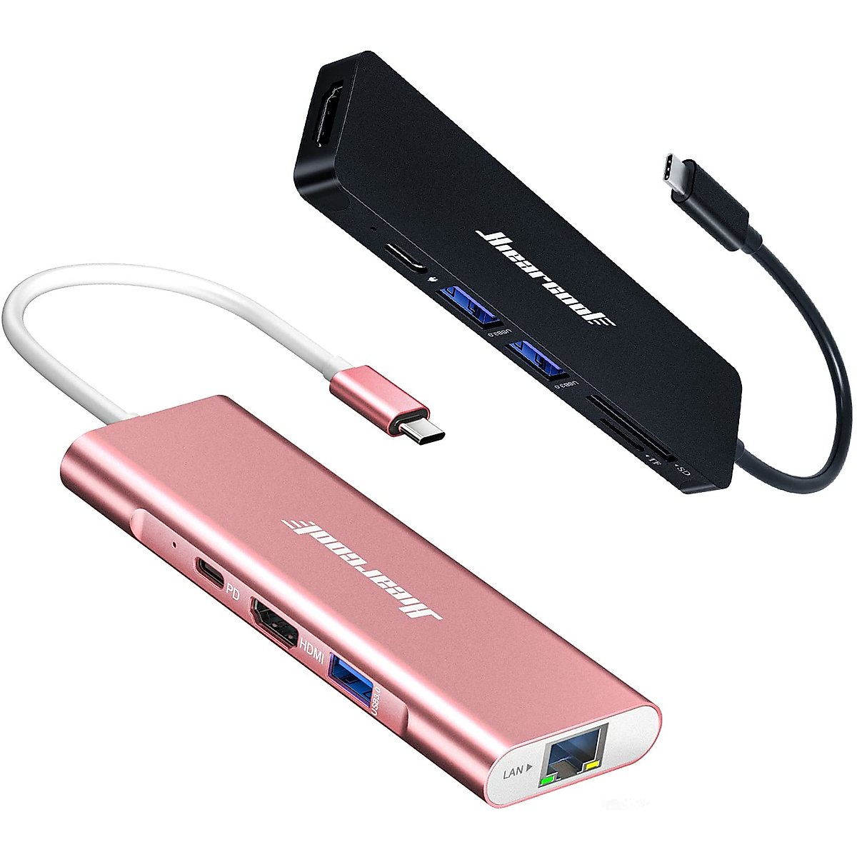 Hiearcool USB C Hub, Adapter USB C Dongle for MacBook Pro, 7 in 1 USB C to HDMI Adapter, USB C Hub,Adapter USB C Dongle for MacBook Pro, 7 in 1 USB C to HDMI Multi-port Adapter Docking Station