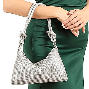 Rhinestone Purse Sparkly Bag Crystal Evening Clutch Bag for Women Evening Prom Rhinestone Handbag Bling Hobo Bag