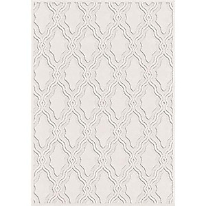 My Texas House by Orian Indoor/Outdoor Cotton Blossom Area Rug, 9' x 13', Natural