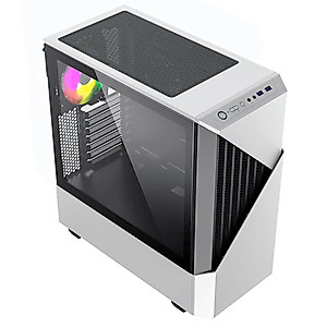 GAMEMAX Contac COC WB White / Black Steel / Tempered Glass ATX Mid Tower Computer Case