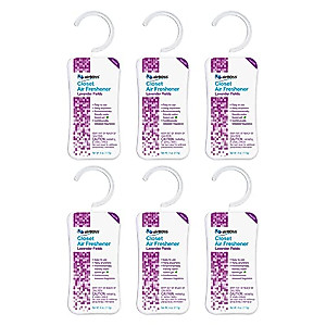 airBOSS Closet Air Freshener - (6 Pack) 4 oz - Lavender Fields Scented Air Freshener for Closets - Continuously Releases Fresh Fragrance