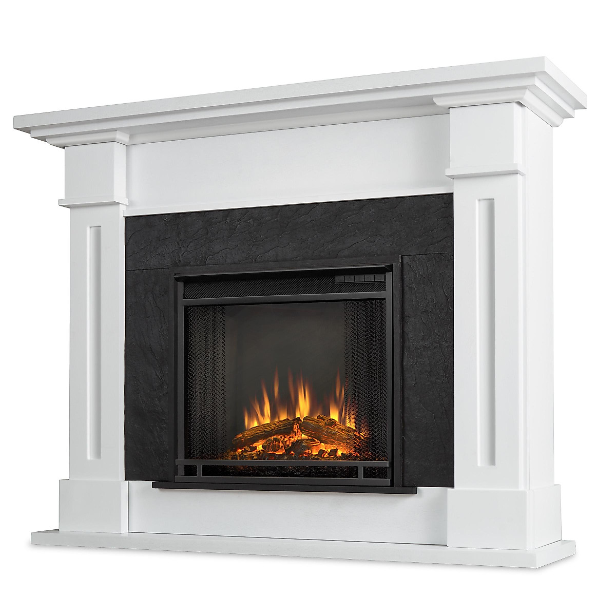 Real Flame 6030E-W 6030E Kipling Electric Fireplace, Medium, White