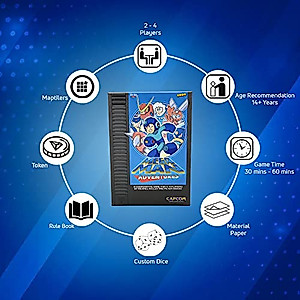 Mega Man - Adventure Board Game by KESS for Players 1-4, Indoor Fun, Ages 14 and Up, Action Themed Game for Adults and Teens, Average Playtime 45 Mins, Cooperative Strategy Board Games