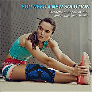 NEENCA Professional Knee Brace for Pain Relief, Medical Knee Support with Patella Pad & Side Stabilizers, Compression Knee Sleeve for Meniscus Tear, ACL, Joint Pain, Runner, Workout - FSA/HSA APPROVED