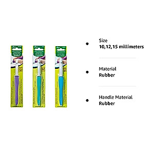 CLOVER Clover Amour Crochet Hook Set, 10mm, 12mm, and 15mm