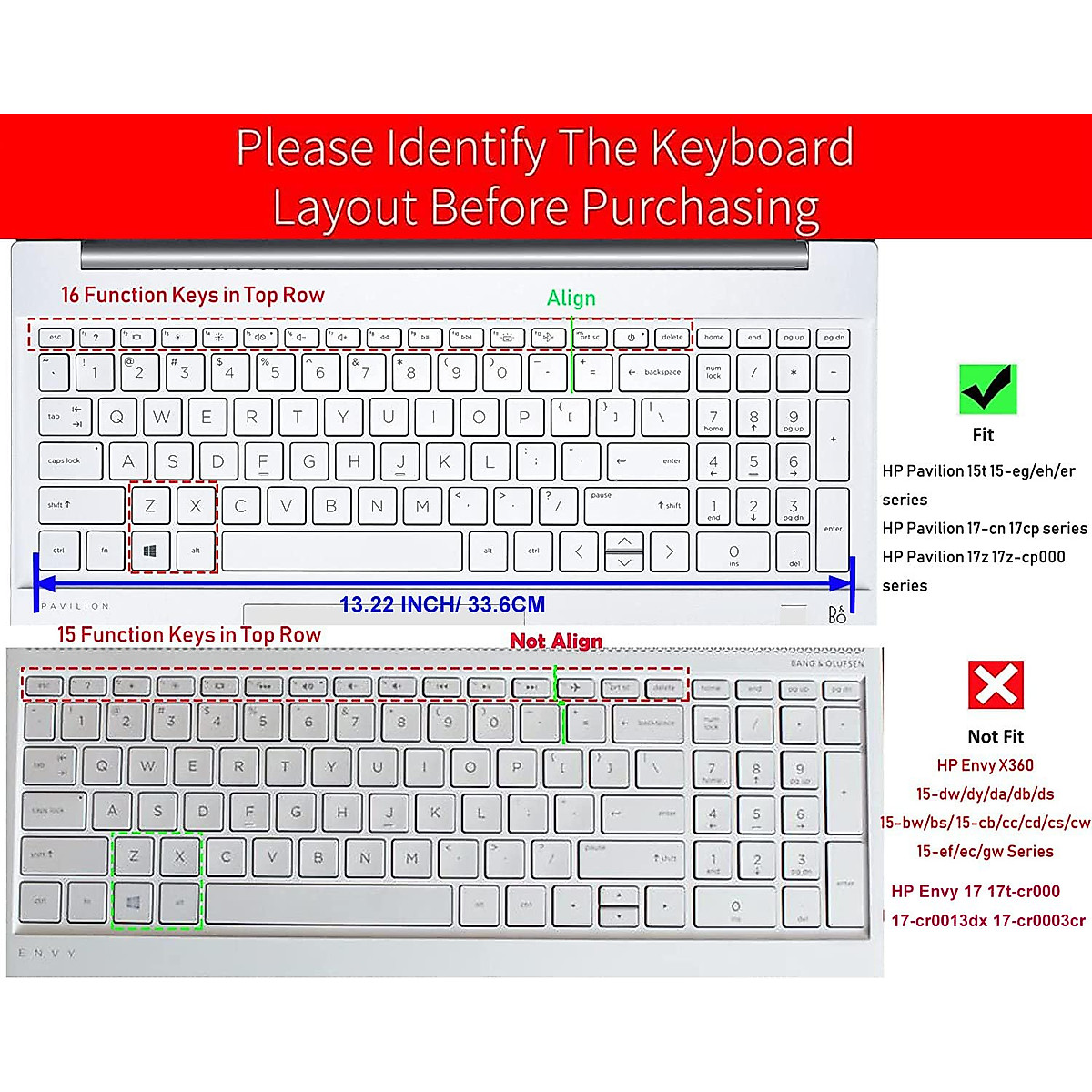 Keyboard Cover for HP Pavilion & HP Laptop 17 17z 17-cn 17-cp 17z-cp000 17-cp0010nr 17-cp0013dx 17-cp0025nr 17-cp0035cl 17-cp0076nr 17-cn1053cl cn0053 cn0273st cn0065cl cn0025nr Keyboard Skin, Pink