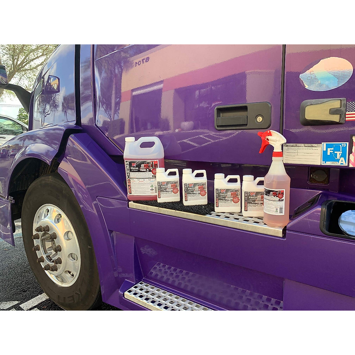 Wash Chems Pro 50 Touchless Car Wash Detergent Soap Concentrate No Brushing, Commercial Grade Professional Auto Foam Cleaner Also Great for Trucks & Tractors