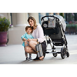 Skip Hop Baby Bottle Bag, Grab & Go, Black/White Stripe