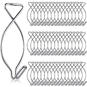 Drop Ceiling Clips Hanging Ceiling Hooks Suspended Ceiling Hooks for Classrooms, Office, Party, Home and Wedding Decoration (48 Pieces)