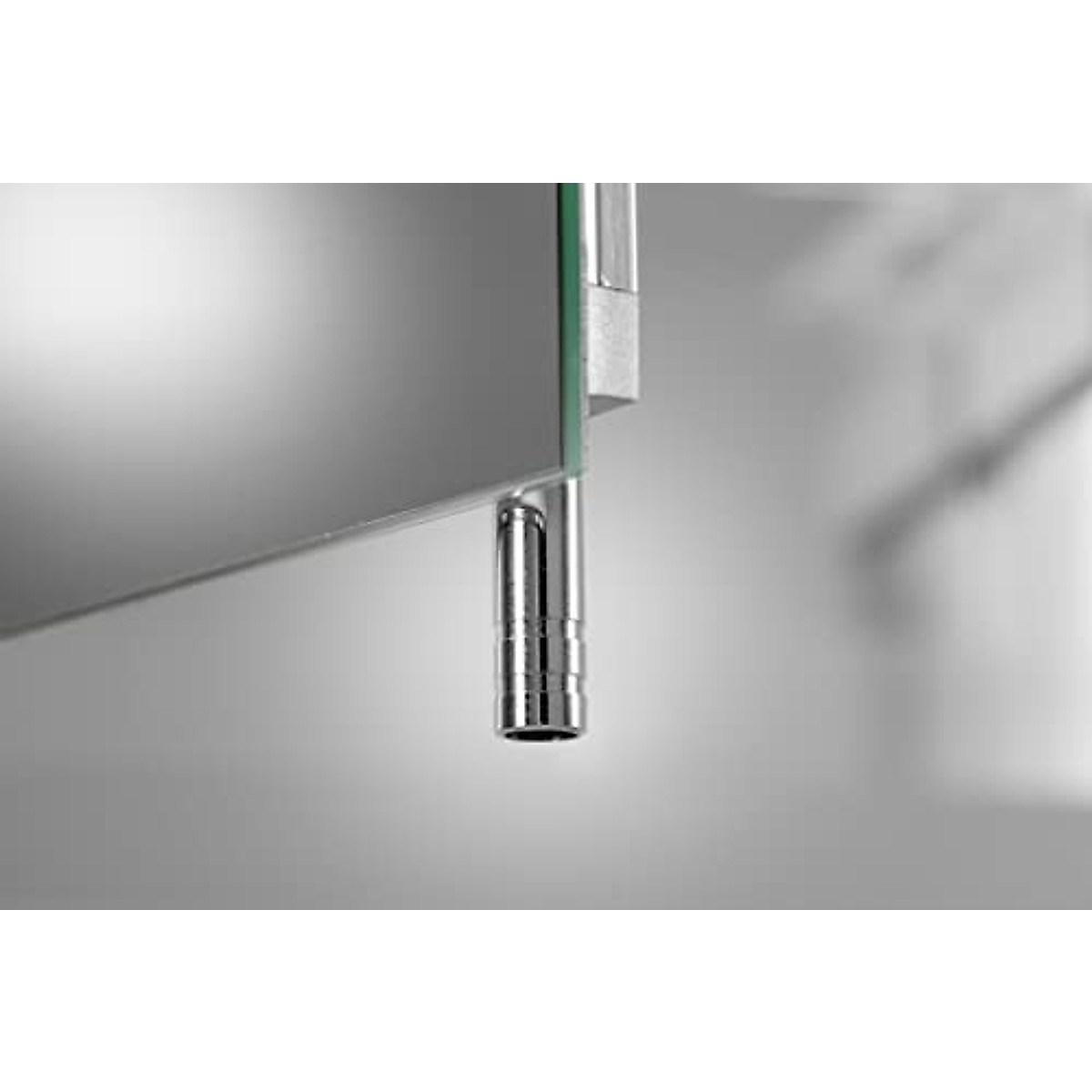 Croydex Brantley Tri-View Recessed or Surface Mount, Hang 'n' Lock Easy Installation Medicine Cabinet, 36W x 26H, Aluminum