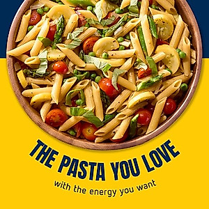 BARILLA Protein+ (Plus) Penne Pasta, 14.5 Ounce - plant based pasta - Made from Lentils, Chickpeas & Peas - Non-GMO, Kosher Certified and Vegan
