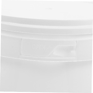 Alipis 2pcs Storage Bucket Containers with Lids Storage Bins Toys Bathtub Plastic Ice Buckets White Storage Bin Plastic Water Bucket White Plastic Water Bucket Liquid Holder Child Pp