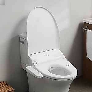 SK magic BID-018D Electric Bidet Toilet Seat Elongated| Adjustable Warm Water, Warm Air Dryer| 360° Self-Cleaning Nozzle| Easy Installation| Heated Toilet Seat