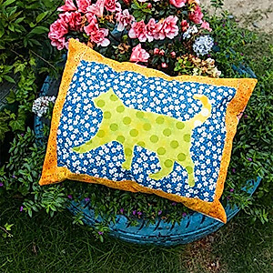 Cute Cat Pattern Sewing Template for Creating Chic Quilt Designs Clear Cat Shape Acrylic Quilting Templates Ruler Reusable DIY Quilting Supplies Sewing Accessories (B Middle)