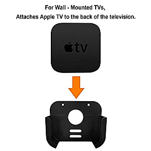 TV Mount Compatible with Apple TV 4th and 4K 5th Generation, SourceTon Wall Mount Compatible with Apple TV 4th / 4K 5th Gen, come with Protective Case Compatible with Apple TV 4K / 4th Gen Siri Remote