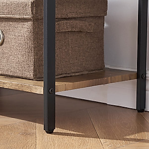 LIFUSTTG Triple Wide 4 Tier Bookshelf, Large Etagere Bookshelves and Bookcase Wood Metal, Industrial Book Shelf Open Display Storage Shelves for Living Room/Home Office