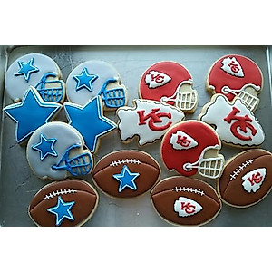 Football Cookie Cutters Set-5 Pieces-Stainless Steel Assorted Sizes