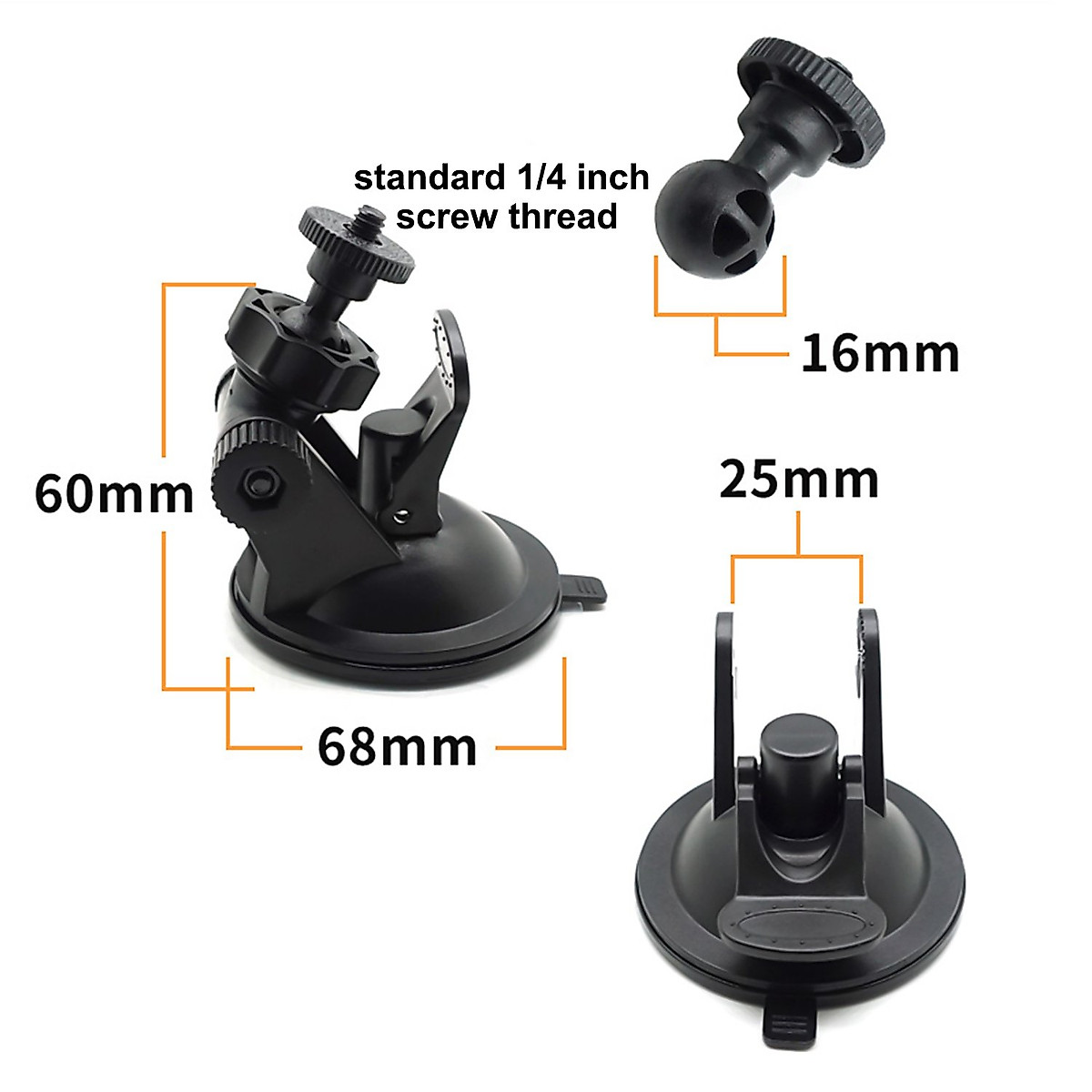 Camera Adhesive Suction Cup Wall Mount For Wyze Cam V3/Pro,for Wyze Cam Pan/V3,for Oculus Sensor,for HTC Vive Base Station,Swivel 360° Adjustable In/Outdoor Bracket with Washable Silica Gel(2 Pack)