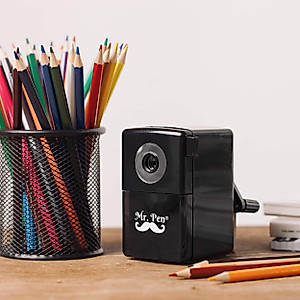 Mr. Pen- Manual Pencil Sharpener, Pencil Sharpener, Desk Pencil Sharpener, Pencil Sharpener for Colored Pencils, Pencil Sharpener Manual, Pencil Sharpener for Kids, Pencil Sharpener Handheld.
