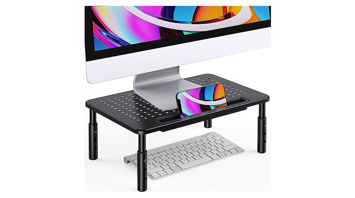 LORYERGO Adjustable Monitor Stand for Ergonomic Setup