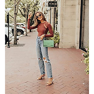 Roulens Small Crossbody Bag for Women,Cell Phone Purse Women's Shoulder Handbags Wallet Purse with Credit Card Slots