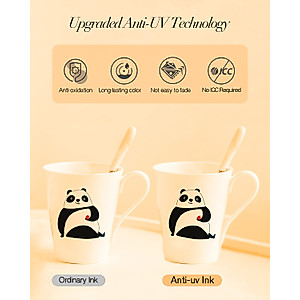 Printers Jack Black Sublimation Ink Refill for Supertank Printer ET-2720 ET-2760 ET-2750 ET-4700 ET-3760 400ml/Anti-UV/Upgrade Version/ICC-Free