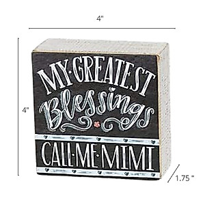 18TH STREET GIFTS Mimi Gift Set - Mimi Dish Towels and Sign for Grandma - Grandma Gifts from Grandchildren or First Time Grandma Gifts