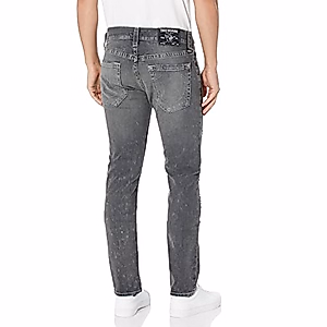 True Religion mens Rocco Nf Sn Jeans, Shooting Iron Grey Wash W/ Rip, 30W x 34L US