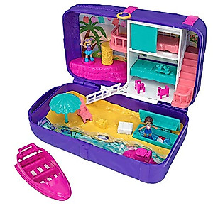 Polly Pocket Tiny Pocket Places Camping Compact! Shani Doll