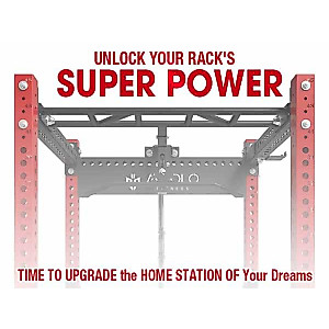 Mikolo 3" x 3" Power Cage, 2000lbs Power Rack, Multi-Functional Squat Rack with J-Hook, Band Peg, Commercial Squat Cage for Home Gym with Attachment Set, 3x3 Commercial Squat Rack (Black)