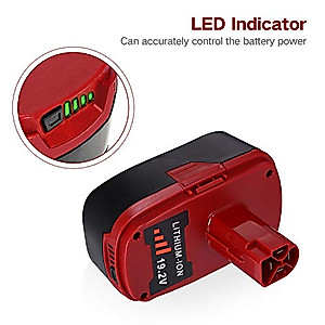 6.0Ah 19.2V Compatible with Craftsman 19.2 Volt Battery Lithium Diehard C3 130279005 1323903 130211004 11375 11376 11045 315.115410 315.11485 315.113753 315.pp2011 315.pp2020 Cordless Tools Batteries