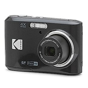 KODAK PIXPRO Friendly Zoom FZ45-BK 16MP Digital Camera with 4X Optical Zoom 27mm Wide Angle and 2.7" LCD Screen (Black)