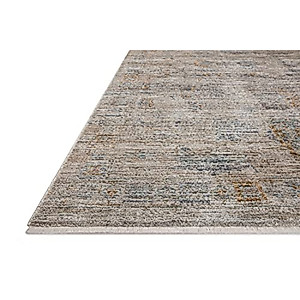 LOLOI Jean Stoffer Katherine Collection KES-04 Pebble/Ocean 7'-10'' x 10' Area Rug