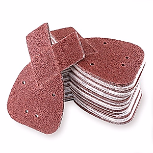 Swpeet 100 Pcs 10 Sizes Mouse Detail Sander Sanding Sheets Sandpaper with Extra 2 Tips for Replacement to Fit Black and Decker Detail Palm Sander - 40/60/80/100/120/180/240/320/400/800 Grits