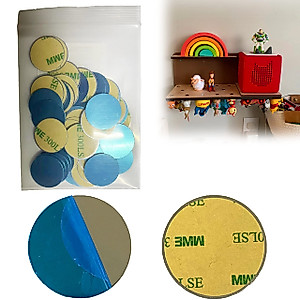Metal Plates for Tonie Figures, Adhesive Base for Magnets, Metal Plates Made of Stainless Steel, Decorate Children's Room with Tonie Figures (50 PCS)