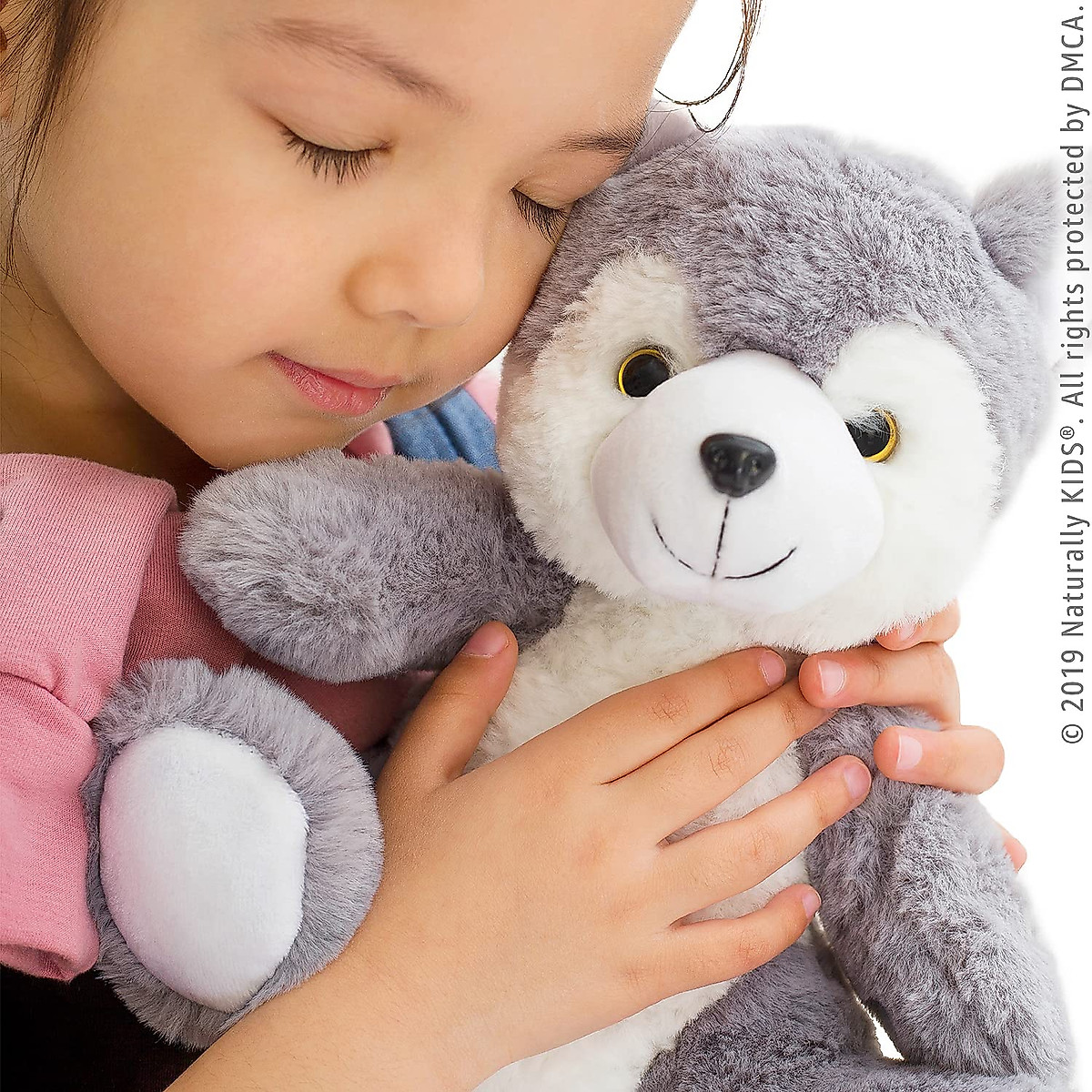 Wolf Backpack, Wolf Toys for Girls Boys, Wolf Stuffed Animal, Husky Toy for Kids