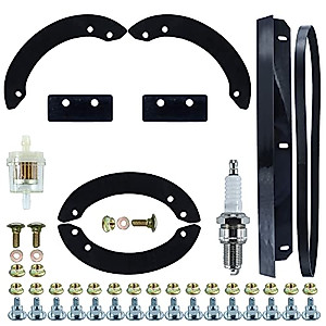 POSFLAG HS520 Paddles with 76322-V10-020 Scraper 22431-V10-013 Drive Belt Replaces 06720-V10-020, 72427-V10-020 for Honda HS520A, HS520 AS, HS520 ASA, HS720 AA, HS720 AMA 20" Snow Blowers