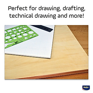 Helix - Wooden Lightweight Drawing Board - 20 x 26 Inch - Metal Edge - Drafting, Art, Sketching and Tracing