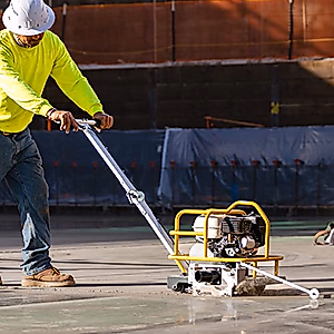 TOMAHAWK 6" Early Entry Concrete Saw Walk Behind Green Joint Saw with 3.5HP Gas Powered GX120 Honda Engine and Dust Control