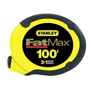 STANLEY TOOLS 34-130 - Fatmax Stainless Steel Long Tape 100ft. X 3/8in.